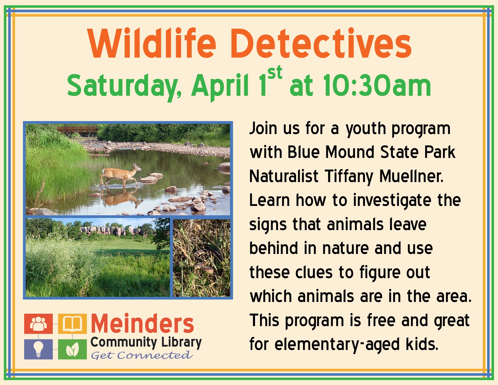 Wildlife Detectives – Meinders Community Library