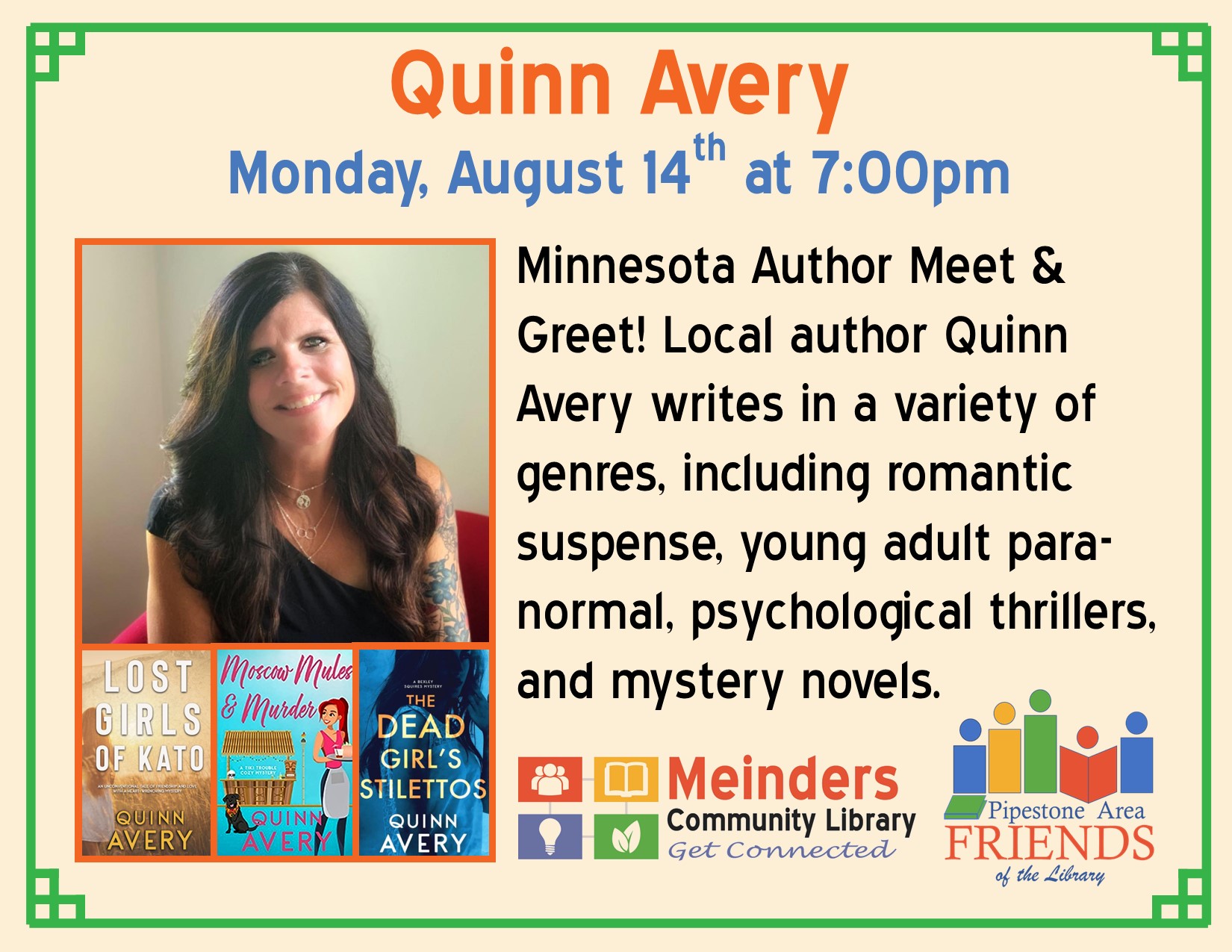 Upcoming Events – Meinders Community Library